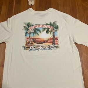Caribbean | Shirts | Mens Caribbean Large Tall Mens Tshirt Cream In ...